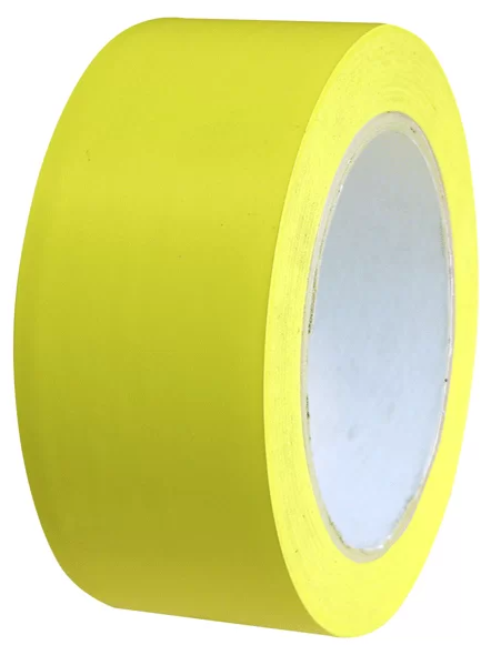Husky 557 Yellow PVC Tape - Rolls Liner Supplies
