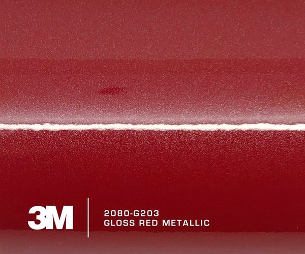 3M 2080 G203 Gloss Red Metallic 1520mm - Rolls Liner Supplies