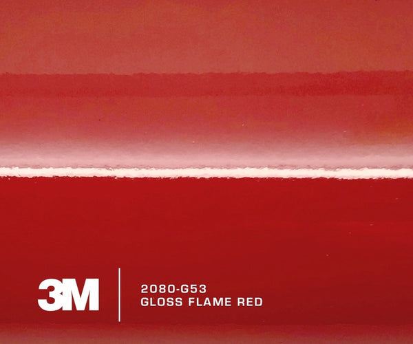 3M 2080 G53 Gloss Flame Red 1520mm - Rolls Liner Supplies