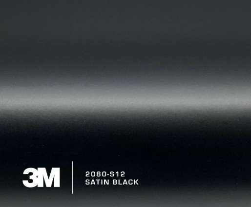 3M 2080 S12 Satin Black 1520mm - Rolls Liner Supplies