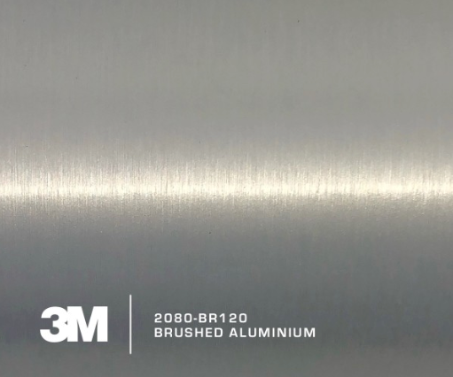 3M 2080 BR120 Brushed Aluminum - Rolls Liner Supplies